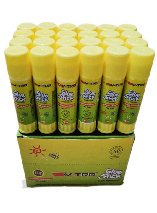 2 pak - 48 pcs lem glue stick vitro 10g | Lazada Indonesia