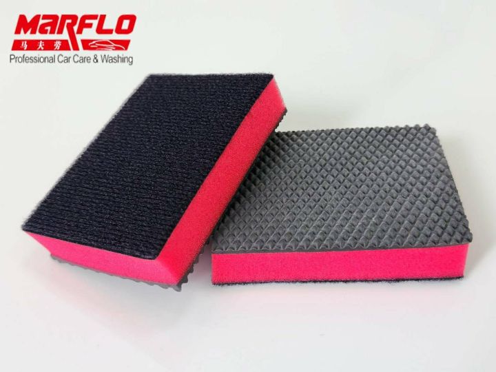 ดินน้ำมันลูบสีรถ ดึงคราบฝังแน่น MARFLO (ดำแดง แบบเล็ก) | Lazada.co.th