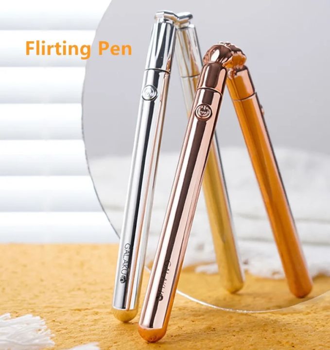 GALAKU 10 Speeds Slim Vibrator Flirtinging Pen Female Vibration G Spot Pen Couple Interactive ...