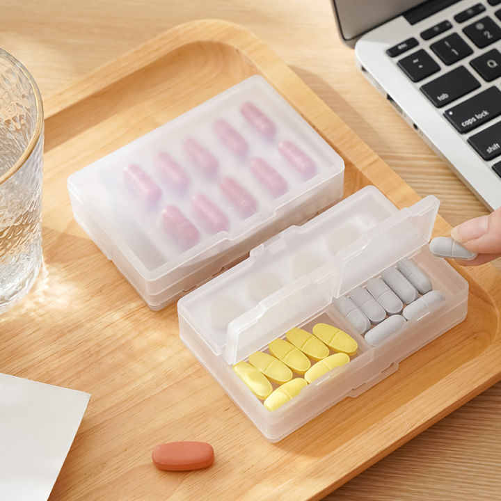 3 Grids Pill Storage Box Travel Medicines Tablet Candy Box Mini ...