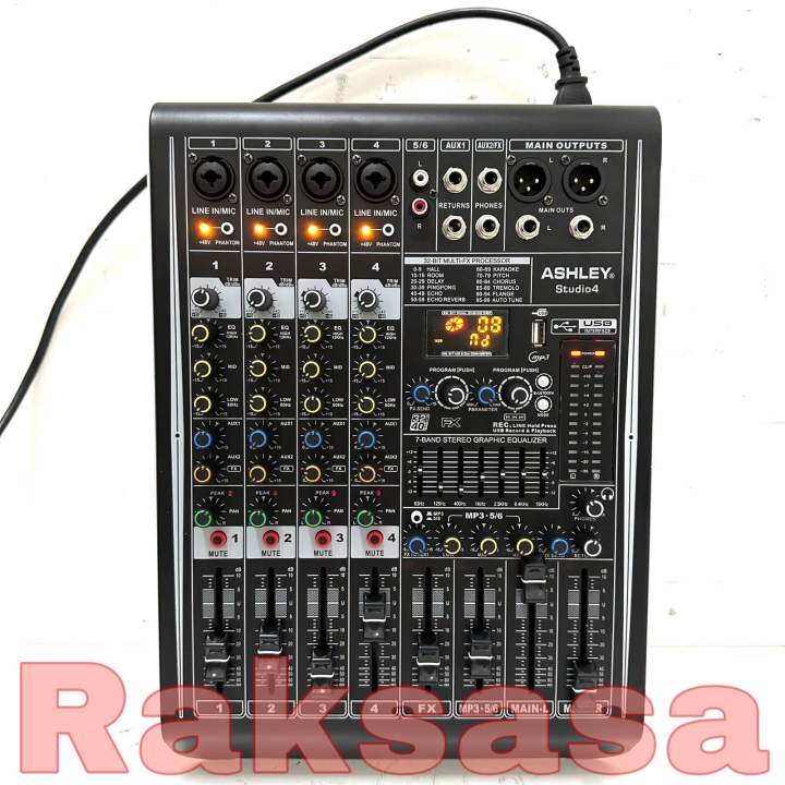 Power Mixer Ashley Studio 4 Original 4 Channel studio4 | Lazada Indonesia