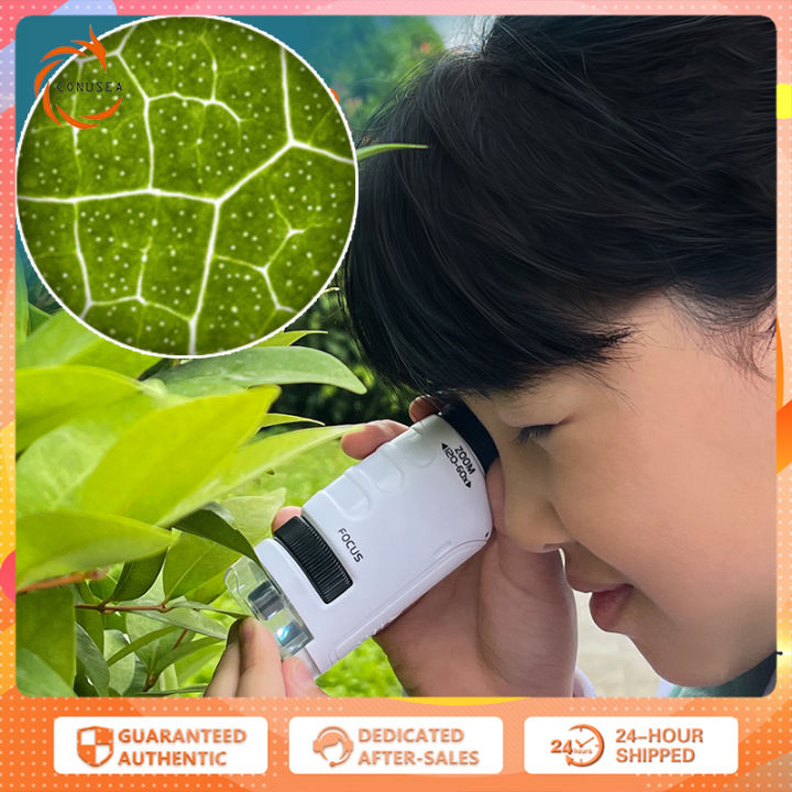 Conusea children's portable microscope toy handheld science experiment ...
