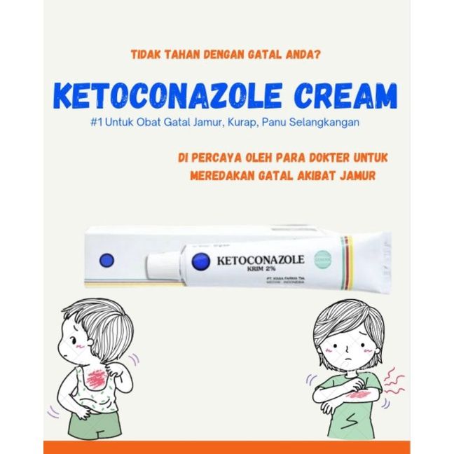 ketoconazole salep kurap panu kutu air gatel selangkangan | Lazada ...