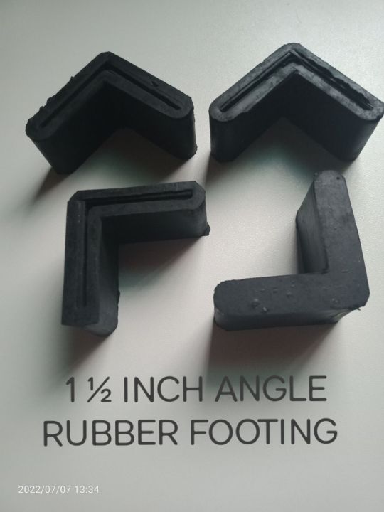 1 ½ INCH ANGLE RUBBER FOOTING sold per piece | Lazada PH