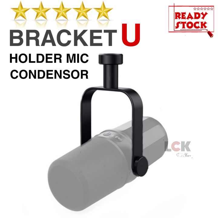 Bracket U Stand microphone condensor - dudukan mic Bracket U stand boom ...