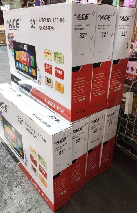 ACE 32" LED TV DN4 - 808 SLIM HD Frameless Flat screen LED TV | Lazada PH