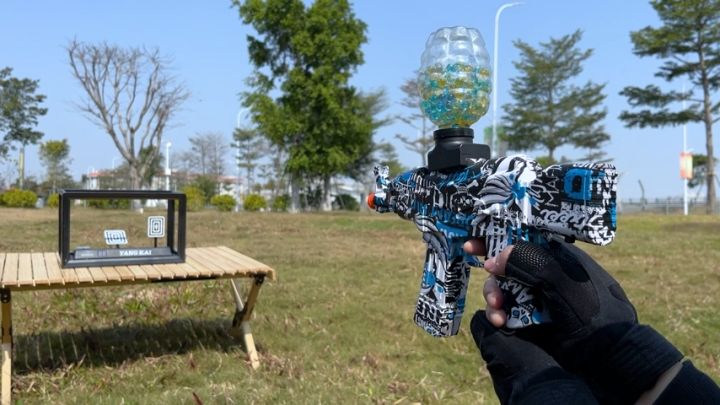 SONOOE Electric Full-automatic Gel Ball Blaster Gun Splatter Ball ...