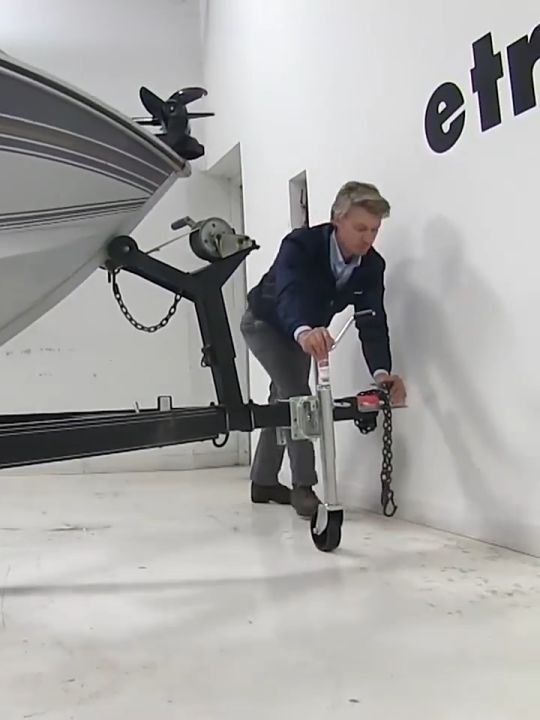 Heavy Duty 1200Lbs/544KG Jack Stand Boat Trailer Parts Side Wind Drop ...