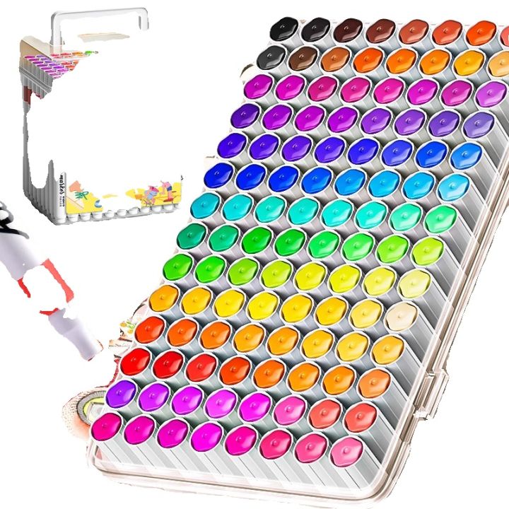 Acrylic Marker Pen 120 Colors Only for Pupils Watercolor Pen Washable ...