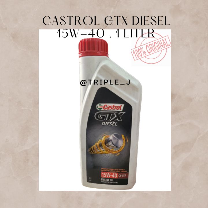 Castrol GTX Diesel 15W-40 Engine Oil 1Liter | Lazada Indonesia