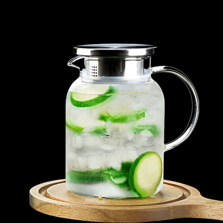Large Capacity Glass Cold Water Pot for Home Use Tea Brewing ...