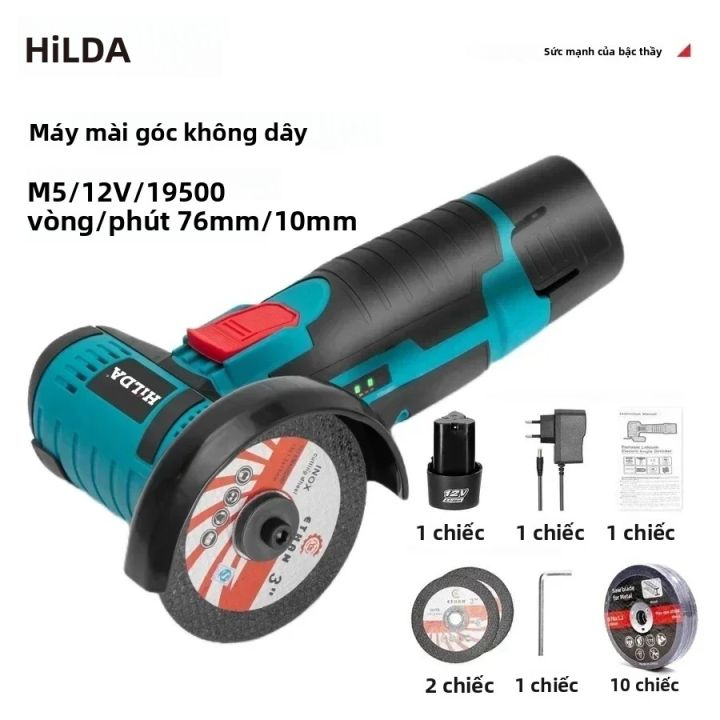 Máy Mài Góc Mini Cầm Tay Dùng Pin Lithium HILDA 12V 3 Inch, Dùng Để ...