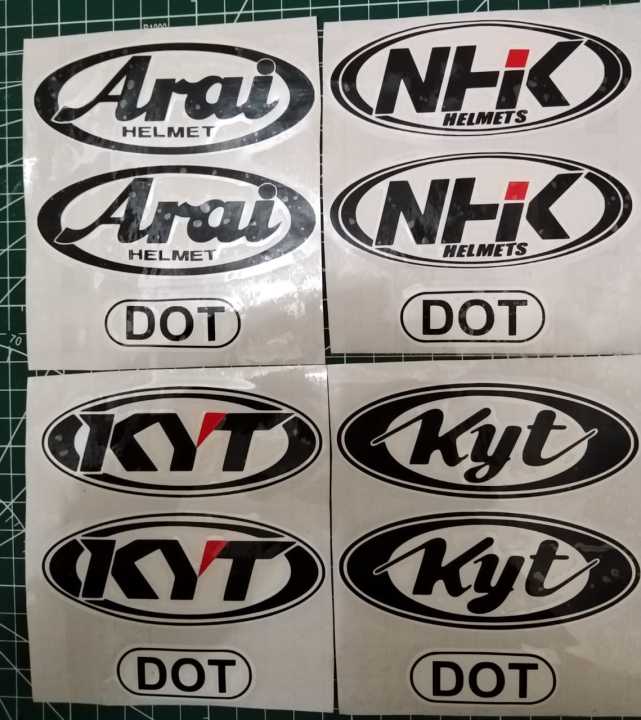 stiker logo helm 1set + dot | Lazada Indonesia