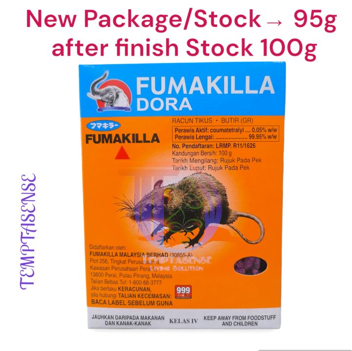 FUMAKILLA DORA BAIT/UMPAN 95G (RACUN TIKUS/RAT POISO N) | Lazada