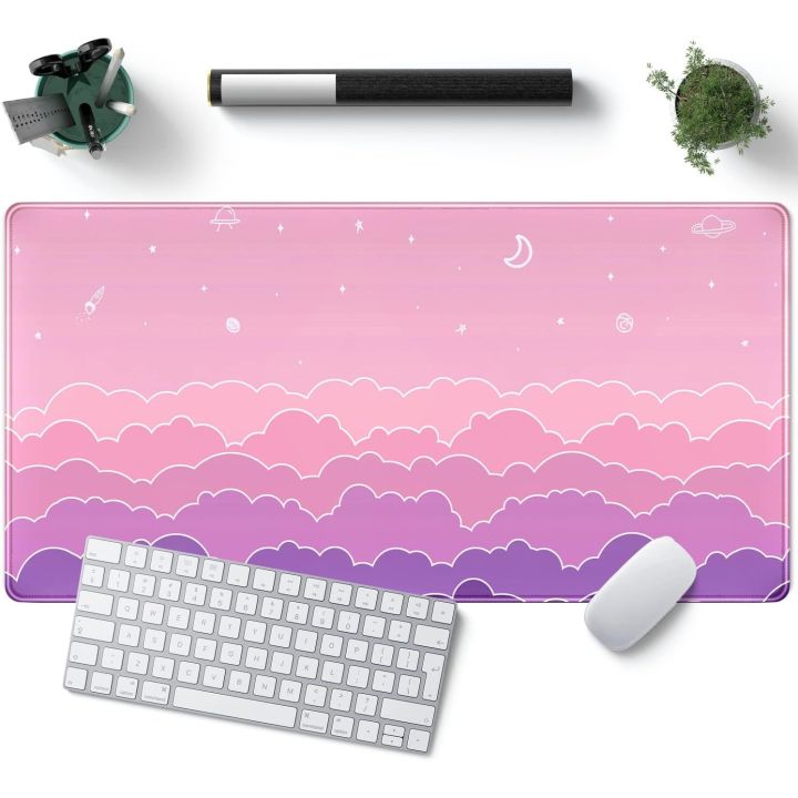 Mouse Pad Cute Aesthetic Big xxl Large Kawaii women Desk Mouse pads ...