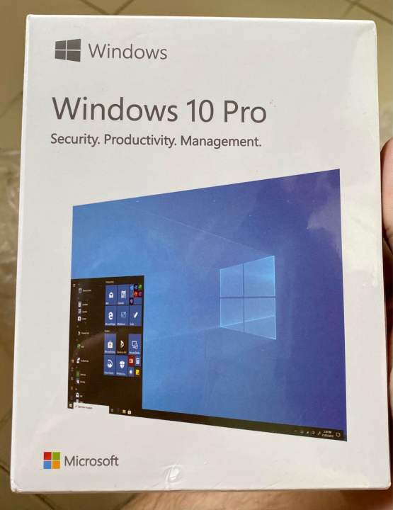Window10 Pro FPP"USB"(การ์ดคีย์,ย้ายเครื่องได้+ถาวร+กล่อง) | Lazada.co.th