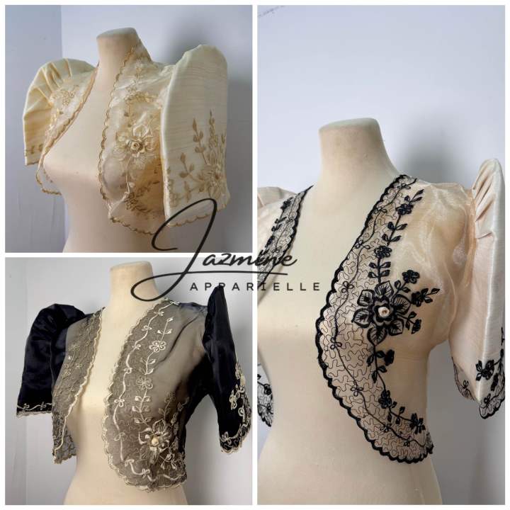 FILIPINIANA BOLERO | HANDMADE EMBROIDERY | MESTIZA SLEEVES | Lazada PH