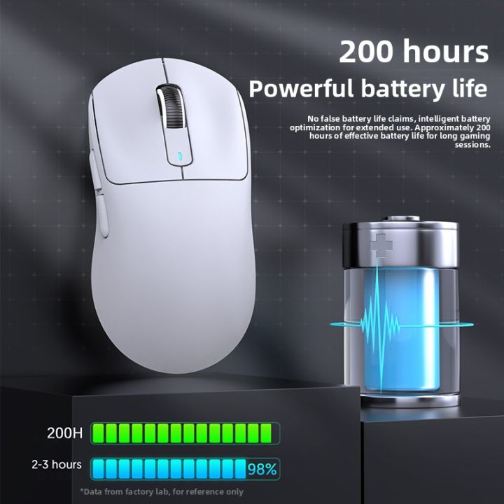3-Mode Bluetooth Lightweight Macro Programming Gaming Mouse with Black ...