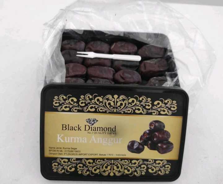 Kurma Anggur Persian Black Diamond Premium 500 gr Fresh | Lazada Indonesia
