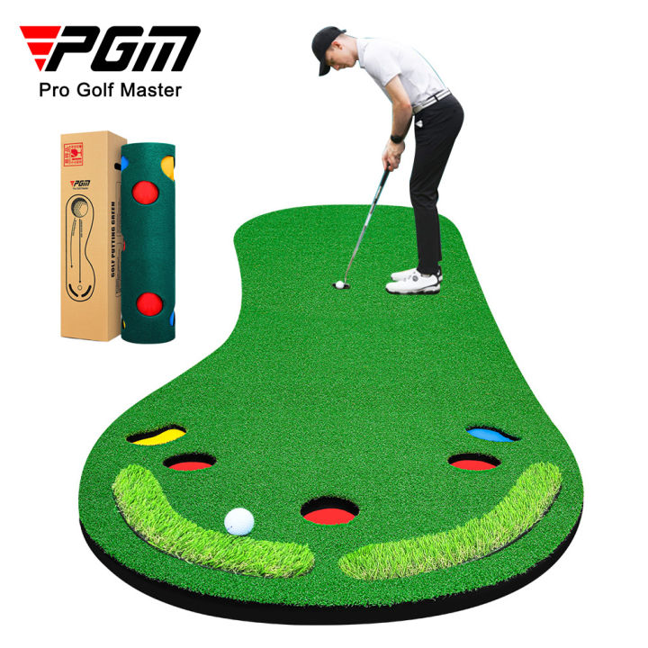 แผ่นรองการวางกอล์ฟกอล์ฟในบ้านสีเขียว PGM [2แบบ]-GL002เทรนเนอร์กอล์ฟ ...