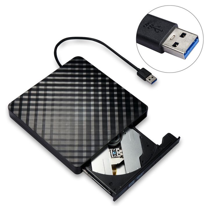 USB 3.0 External CD/DVD ROM Player Optical Drive DVD RW Burner Reader ...