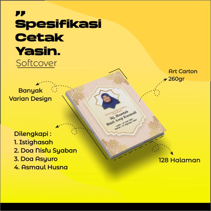 cetak yasin|yasin custom| free foto| free desain | Lazada Indonesia