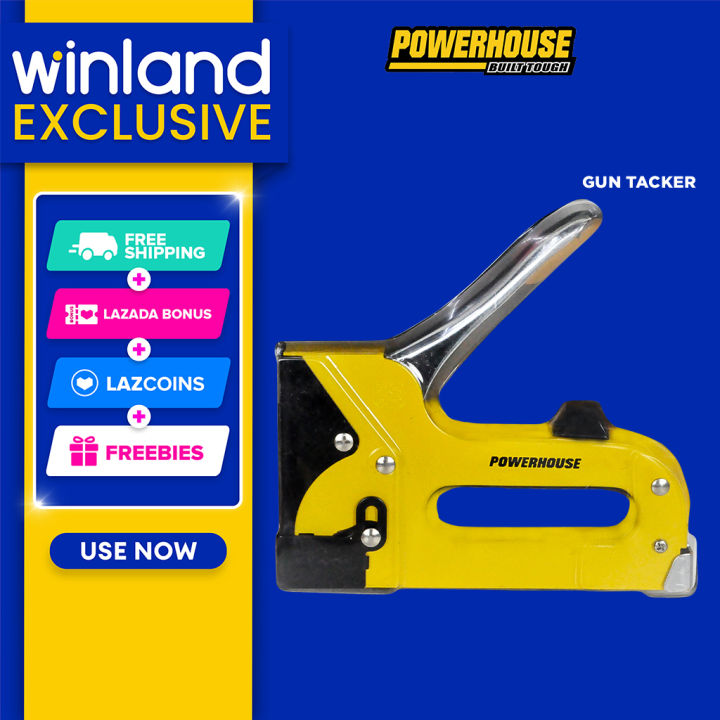 Powerhouse by Winland Staple Gun Tacker Tucker Heavy Duty Industrial 4 ...