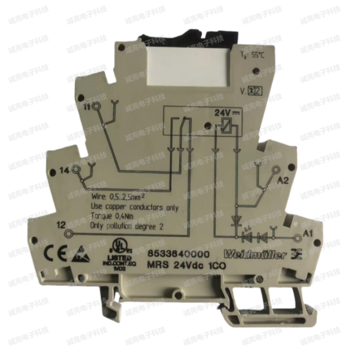 Weidmiller Terminal Style Relay MRS MRZ 24Vdc 1CO RSS113024 ...