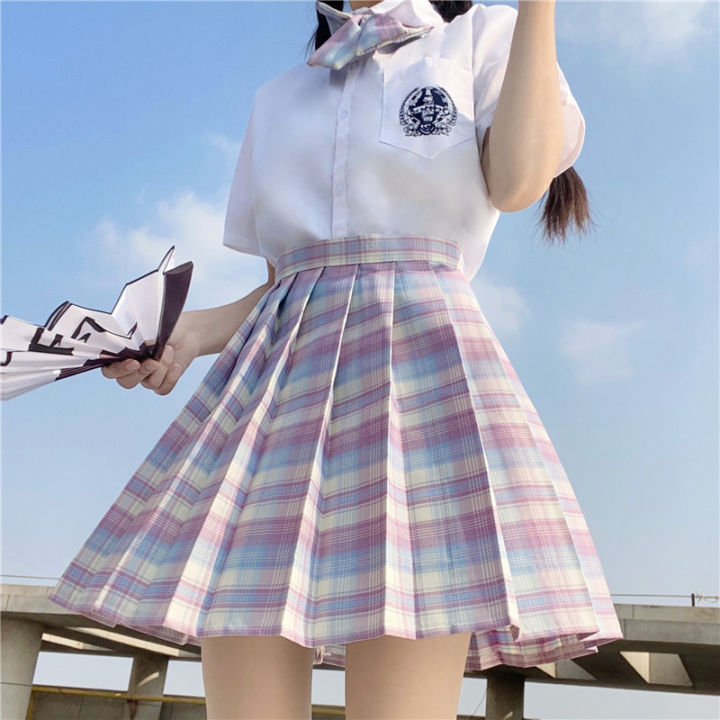 Original Japanese Style Uniform Set with Glass Sugar Pleated Skirt JK ...