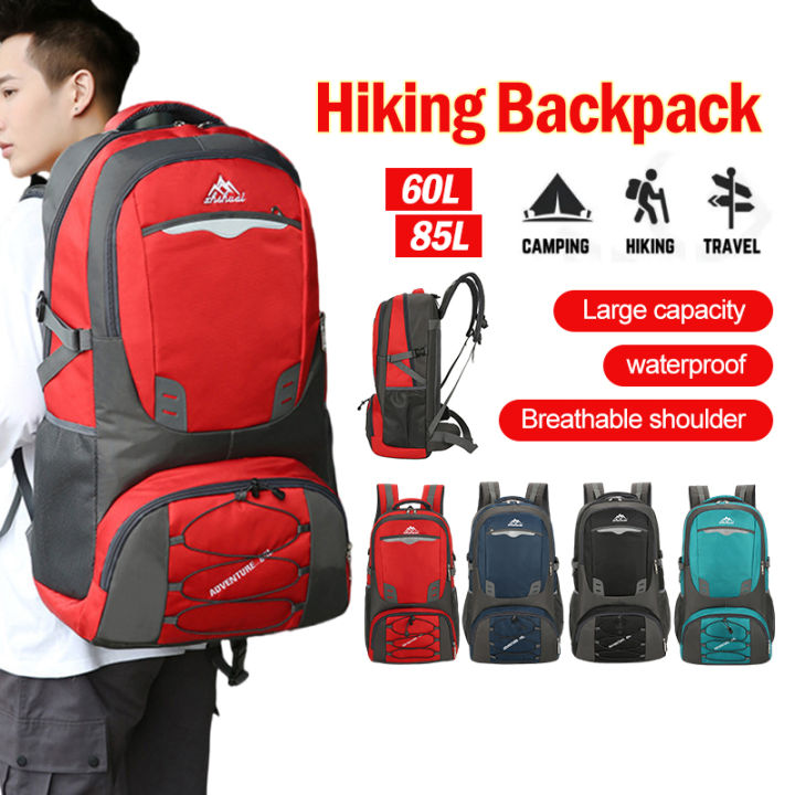 Traveler Backpack60L/85Lกระเป๋าเป้สะพายหลัง กระเป๋าเดินทางWaterproof ...