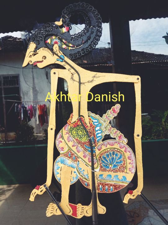 wayang kulit arjuna/janoko//asli kulit sapi//kualitas bagus//ukuran ...
