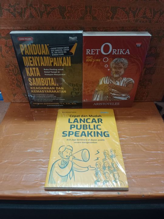 buku paket 3 Panduan Menyampaikan Kata Sambutan Keagamaan dan Kemasyarakatan dan Retorika seni ...