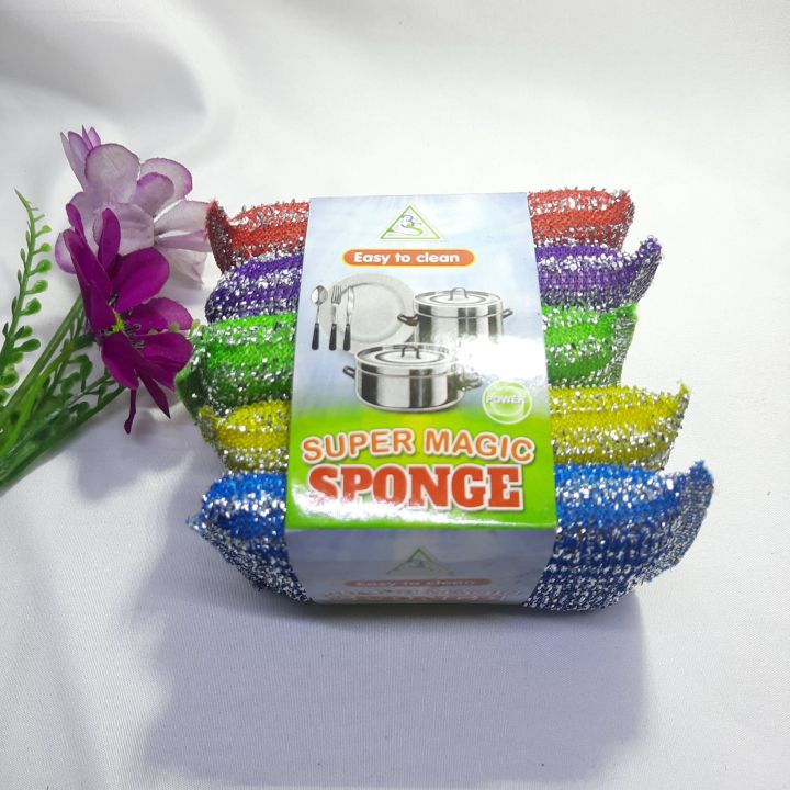 Spon cuci Piring Isi 5 Pcs Spon Bantal Gliter | Lazada Indonesia