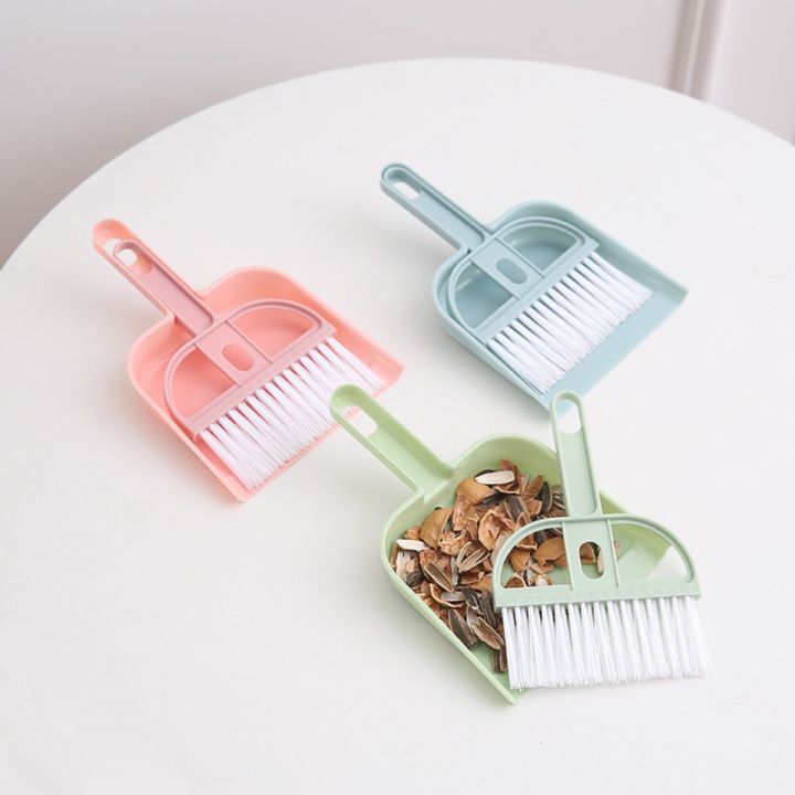 Mini Dustpan Broom Set Desktop Cleaning Table Brush Iron Car Pets ...