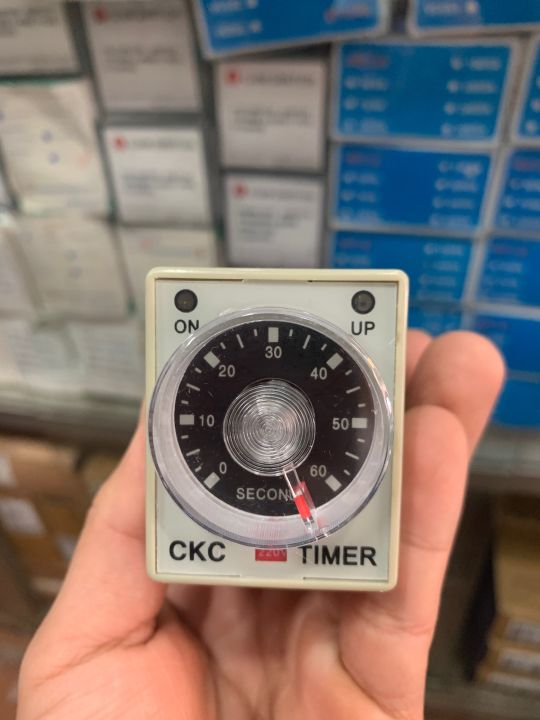 Rơle thời gian CKC AH3-3 Timer CKC AH3-3 220V 10s 30s 60s 10p 30p 60p ...