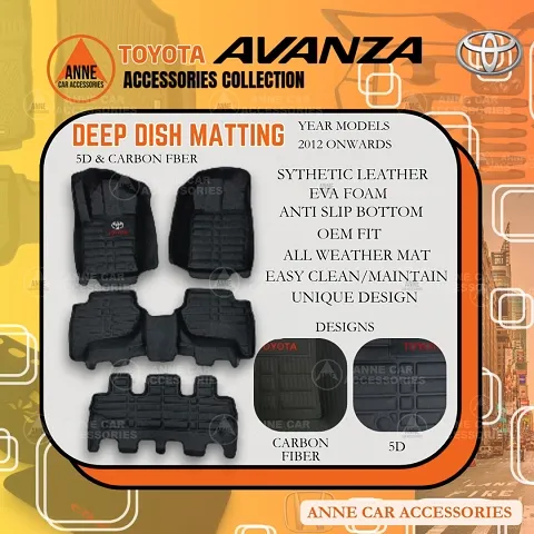 TPE / 5D Black / 5D Carbon Fiber/ 5D Diamond Deep Dish for Toyota ...