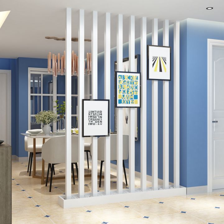 Nordic Real Wood Room Divider Living Room Sofa Grid Entrance Hall ...