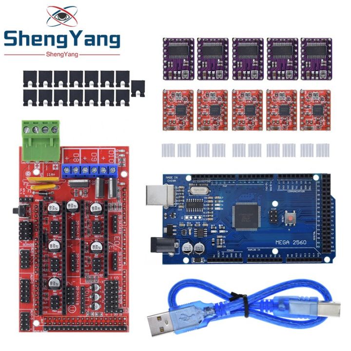 3D Printer Mega 2560 R3 + RAMPS 1.4 control panel+ 5pcs A4988 or ...