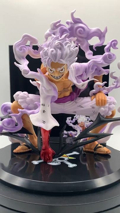 One Piece Gear 5th Gear 5 Luffy Action Figure Monkey D.Luffy 海贼王蹲姿五档路飞 ...