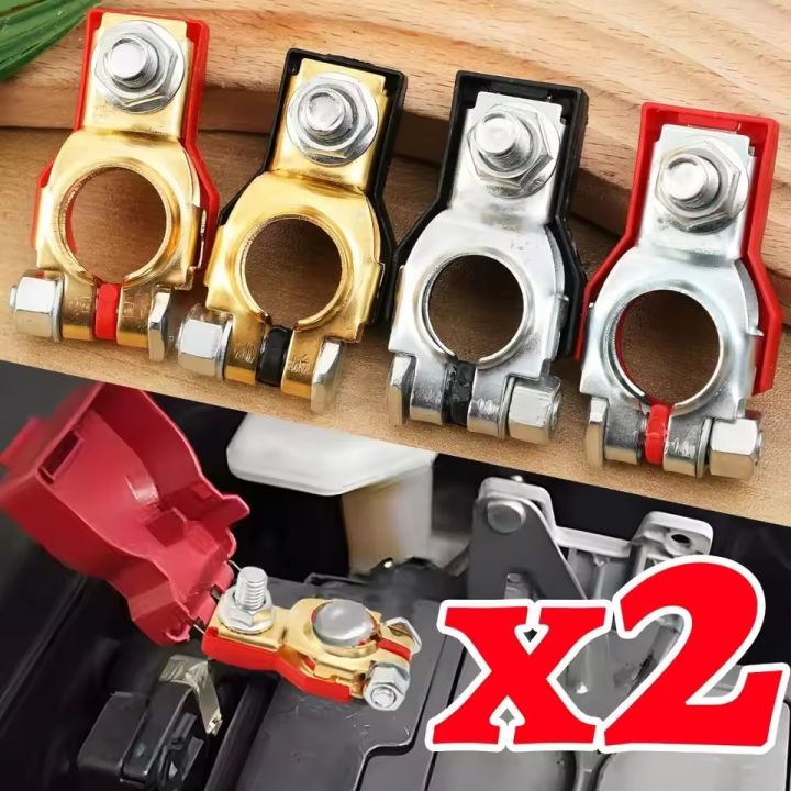 2Pcs 12V 24V Car Battery Terminal Wire Cable Clamp Quick Release ...