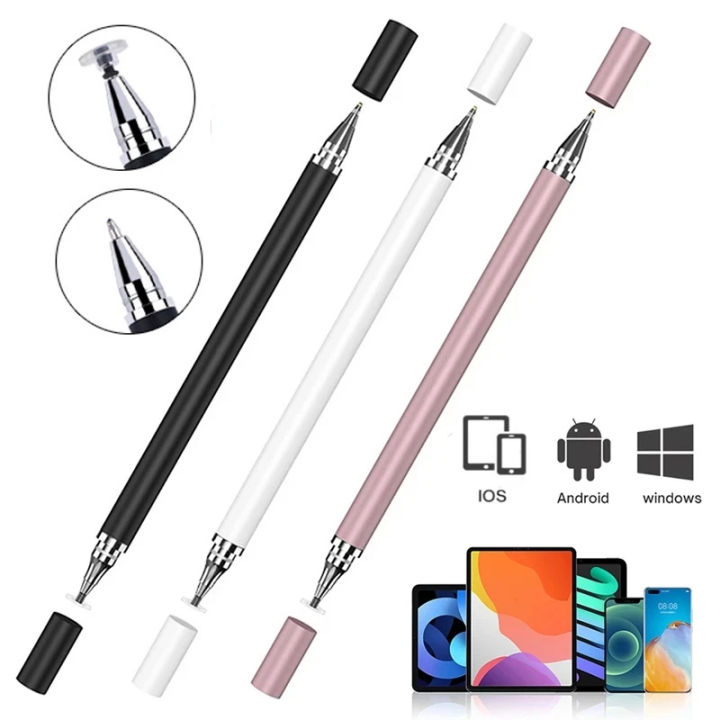1/3Pcs 14cm Universal Stylus Pen Smart Tablet Phone Android IOS 2 in 1 ...