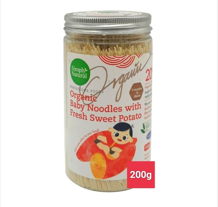 Simply Natural Organic Baby Noodles with Fresh Sweet Potato 200g ...