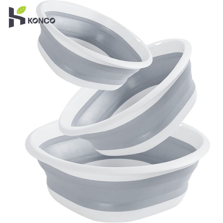 Konco Folding Wash Basin Multi-purpose Washbasin Laundry space saving ...