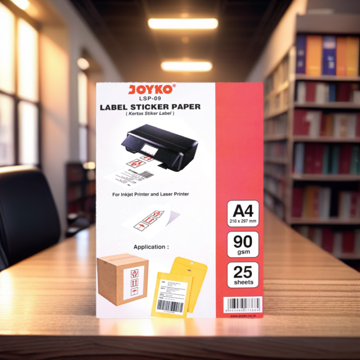 Label Sticker Paper Kertas Stiker Label JOYKO LSP-09 25 Sheets Lembar ...