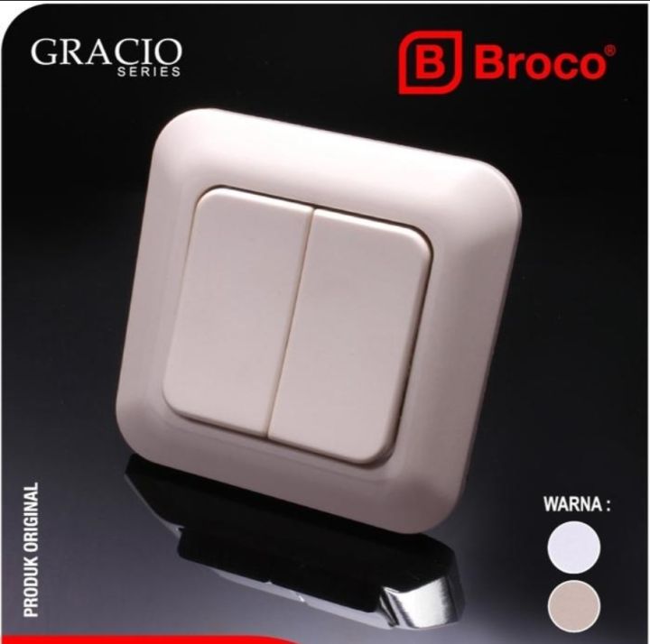 Broco Gracio Series Cream Saklar Engkel IB / Saklar Seri IB / Stop ...