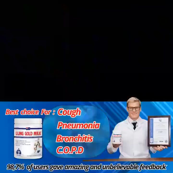 ☢ Lung Gold Colostrum Milk Detoxify Clean Lung Relieve Cough Shortness ...