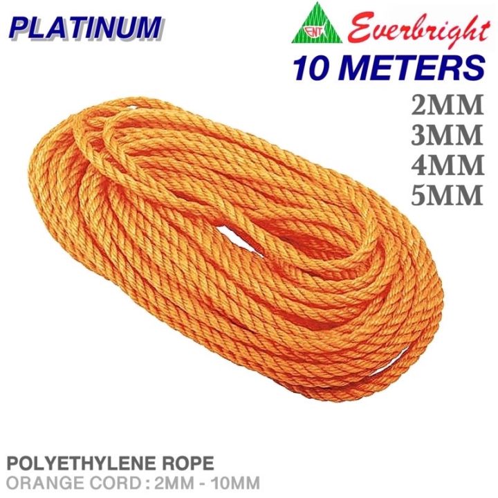 10Mtrs | Ent Nylon PE Rope | Tali Lubid Evelon Polyethylene Cord | 2mm ...