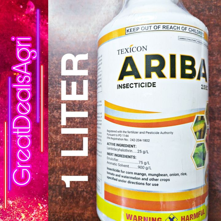 ARIBA 2.5 EC LAMBDA-CYHALOTHRIN INSECTICIDE (1 LITER) TEXICON | Lazada PH