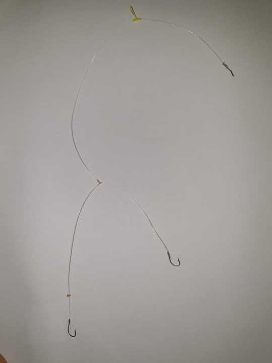 rangkaian kail 3 cabang, khusus ikan mas. kail dari merek daichi, semua ...