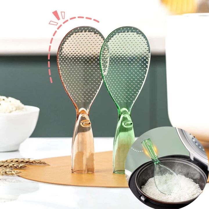 Rice Cooker Rice Spoon Creative Non-stick Rice Standing Cartoon Rice Spoon Dinnerware Kitchen ...